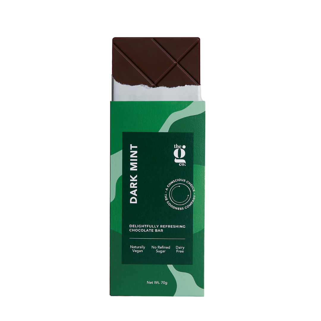 Dark Mint Vegan Chocolate Bar (Box of 12) - The Goodness Company